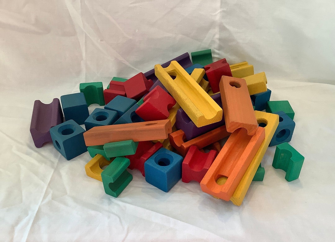 Colorful Wooden Play Blocks ~ Unique Vintage Building Blocks With ...