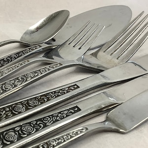 GRANADA ROSE Flatware Quality Vintage Flatware From Unknown ...