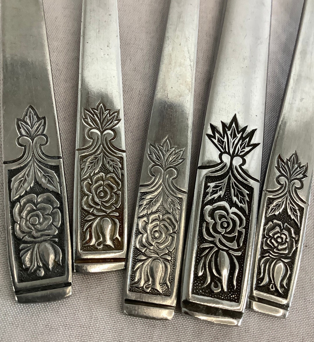 YOUNG ROSE Imperial International Stainless Flatware Discontinued ...