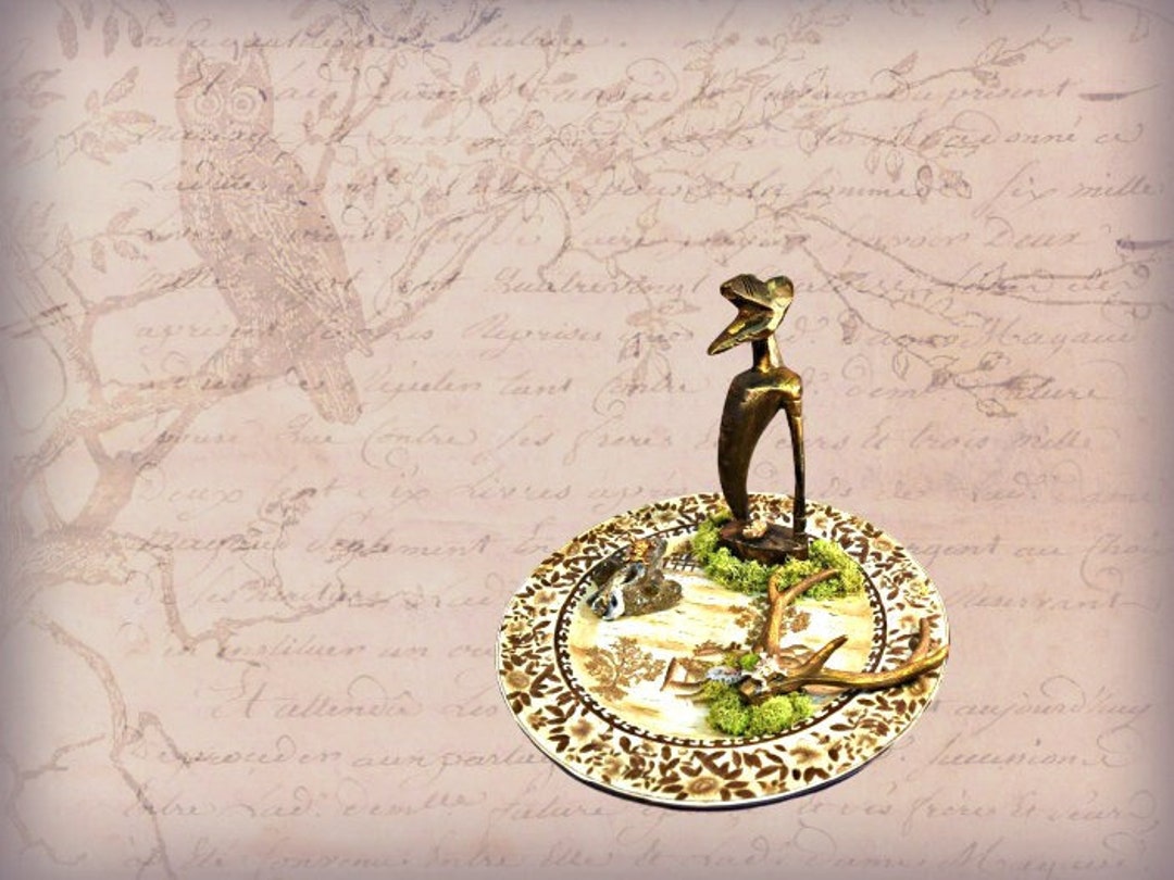Small Gargoyle Statue Miniature Gargoyle Garden Totem Gothic Garden ...