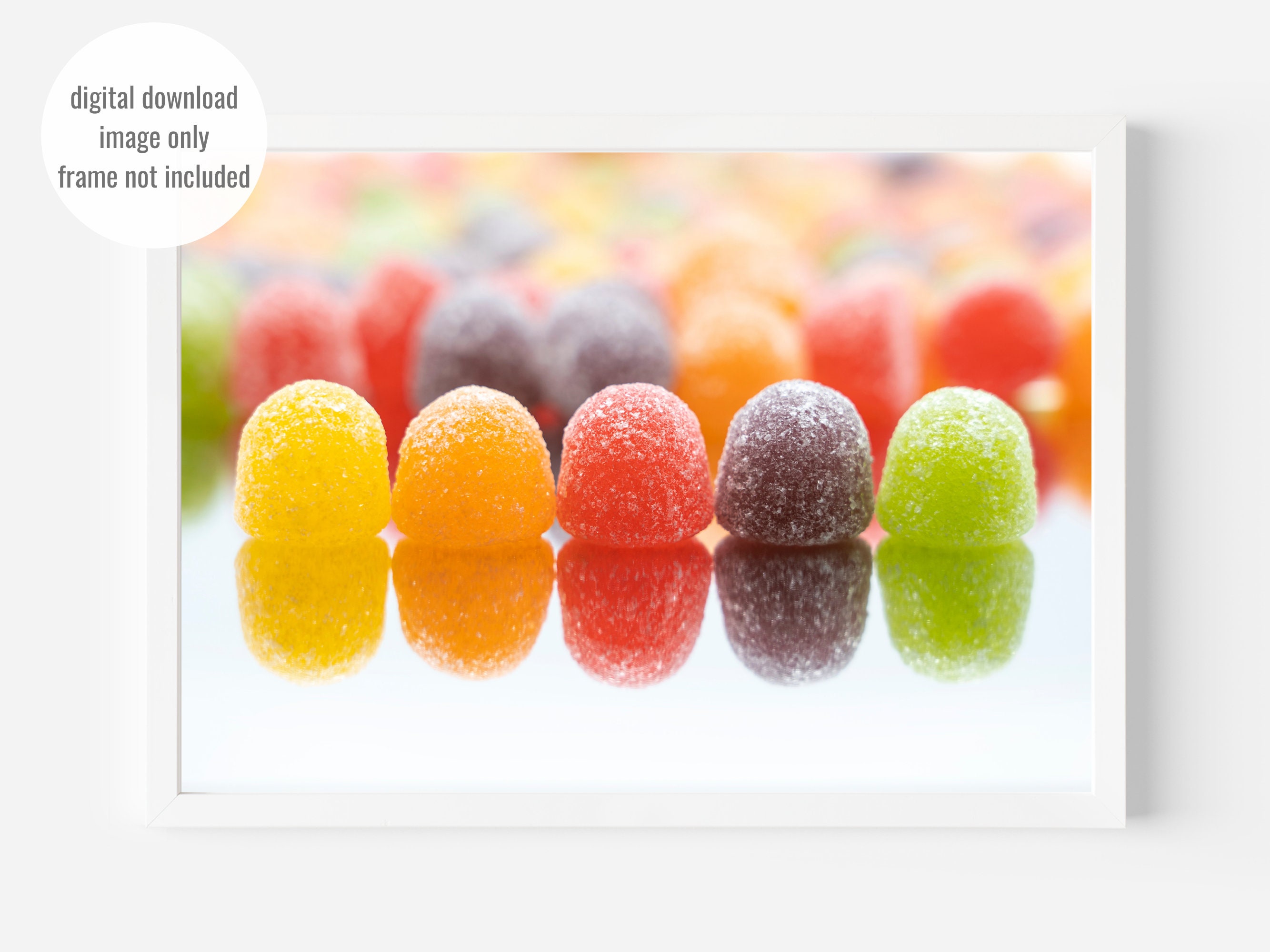 Wall Art Gumdrops Flower Sweets Digital Download Art Instant Download ...