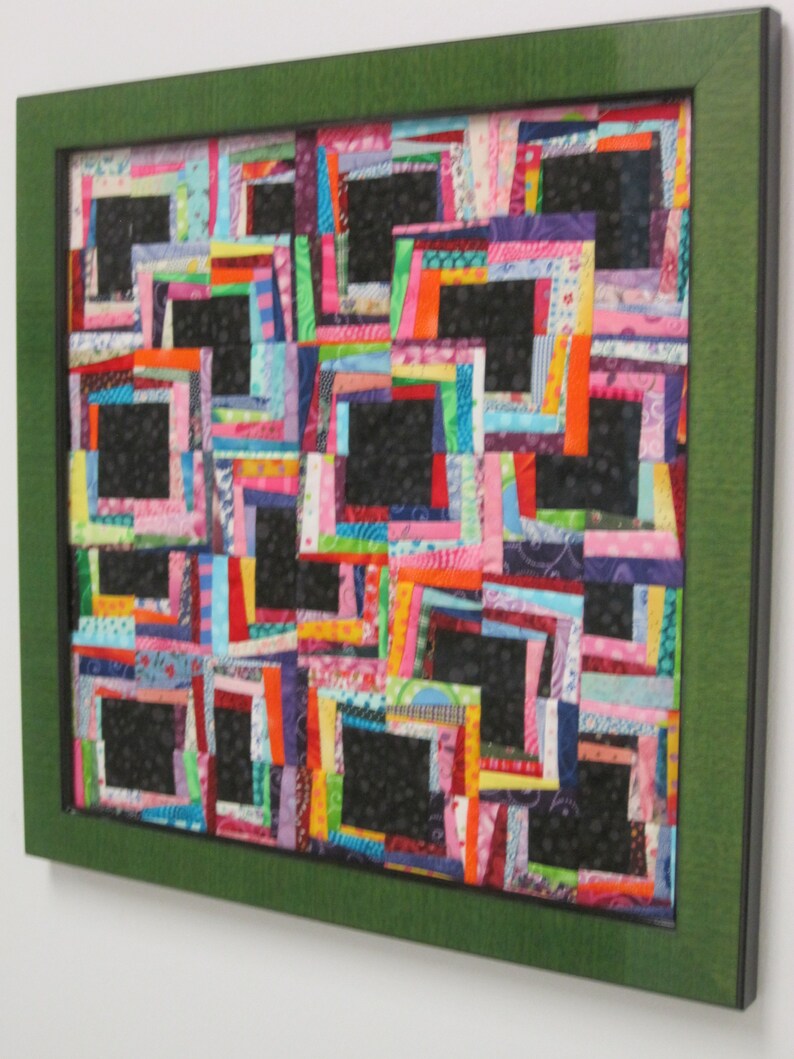 Textile Art "hip to Be Square" - Etsy