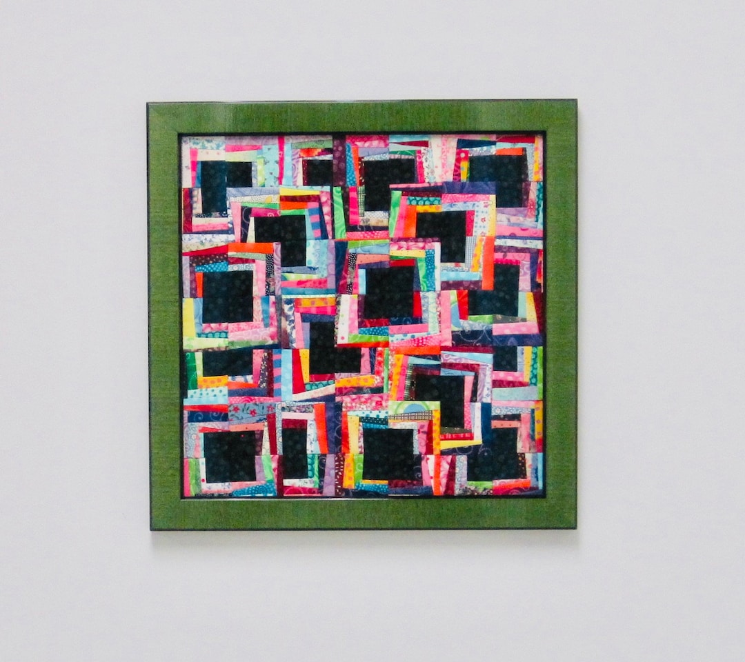 Textile Art "hip to Be Square" - Etsy