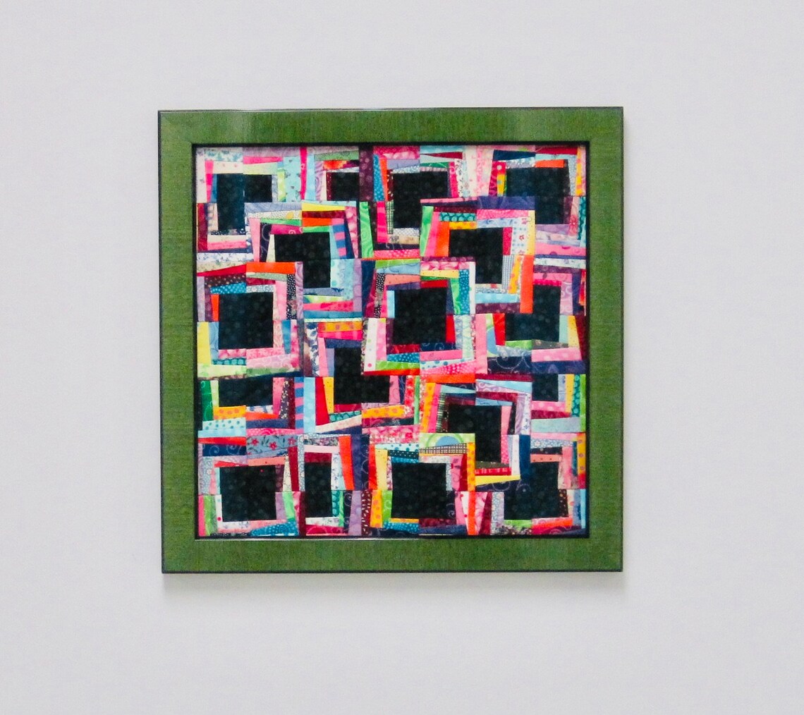 Textile Art hip to Be Square - Etsy