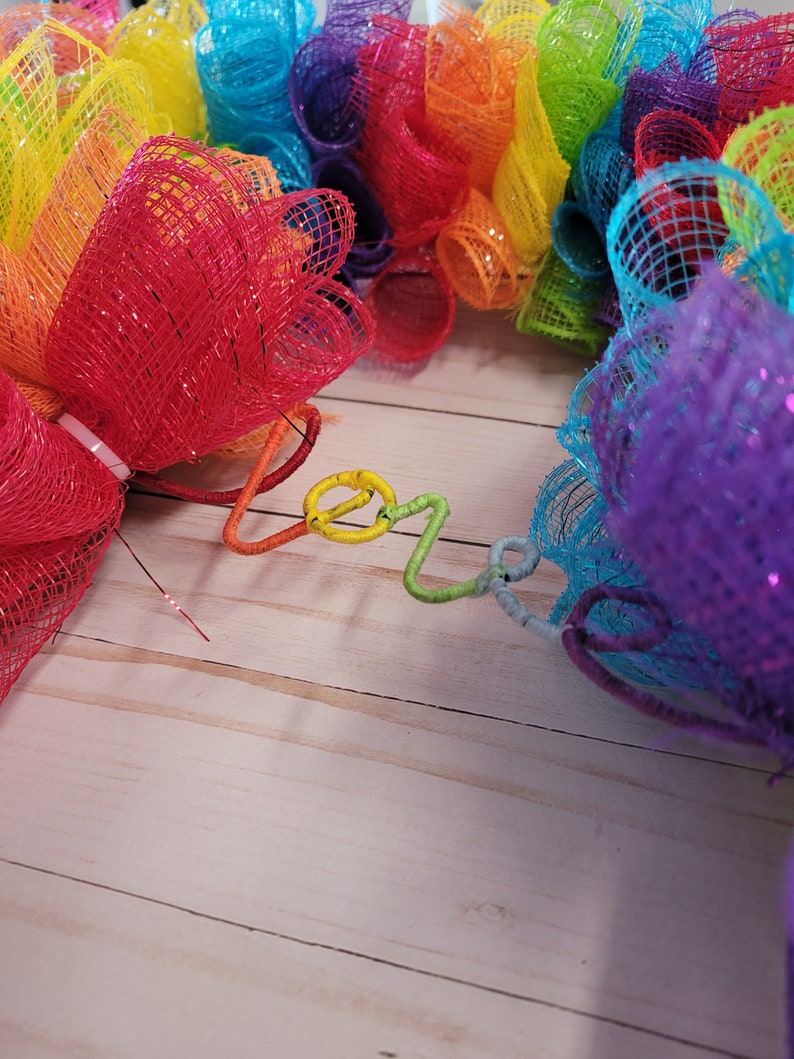 Rainbow Infinity Love Wreath - Etsy