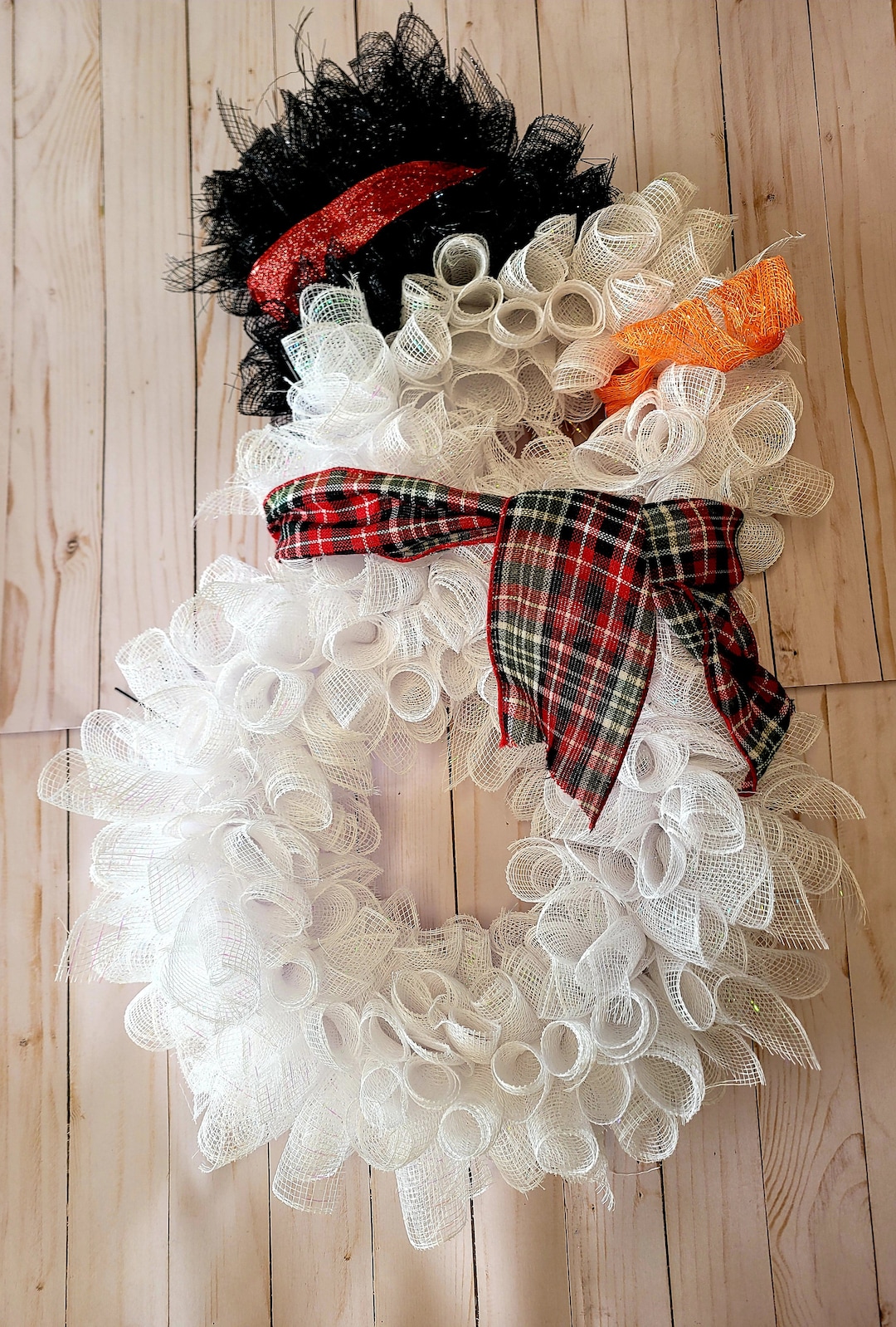 Snowman Wreath - Etsy