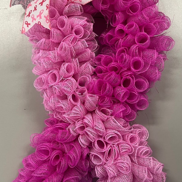 Breast Cancer Wreath - Etsy