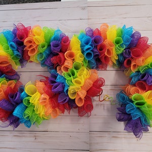Rainbow Infinity Love Wreath - Etsy