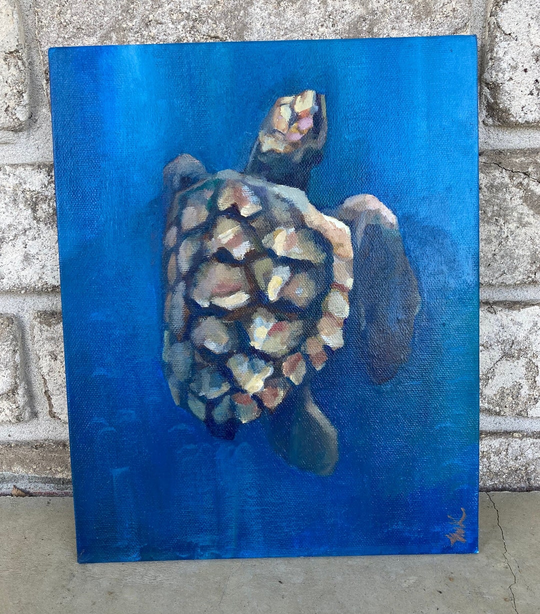 Sea Turtle Painting - Etsy
