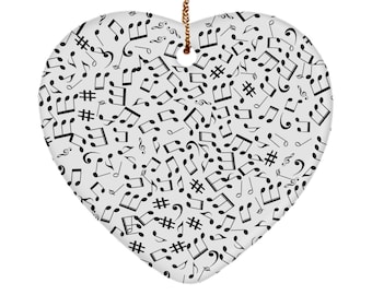 Heart Music Notes - Etsy