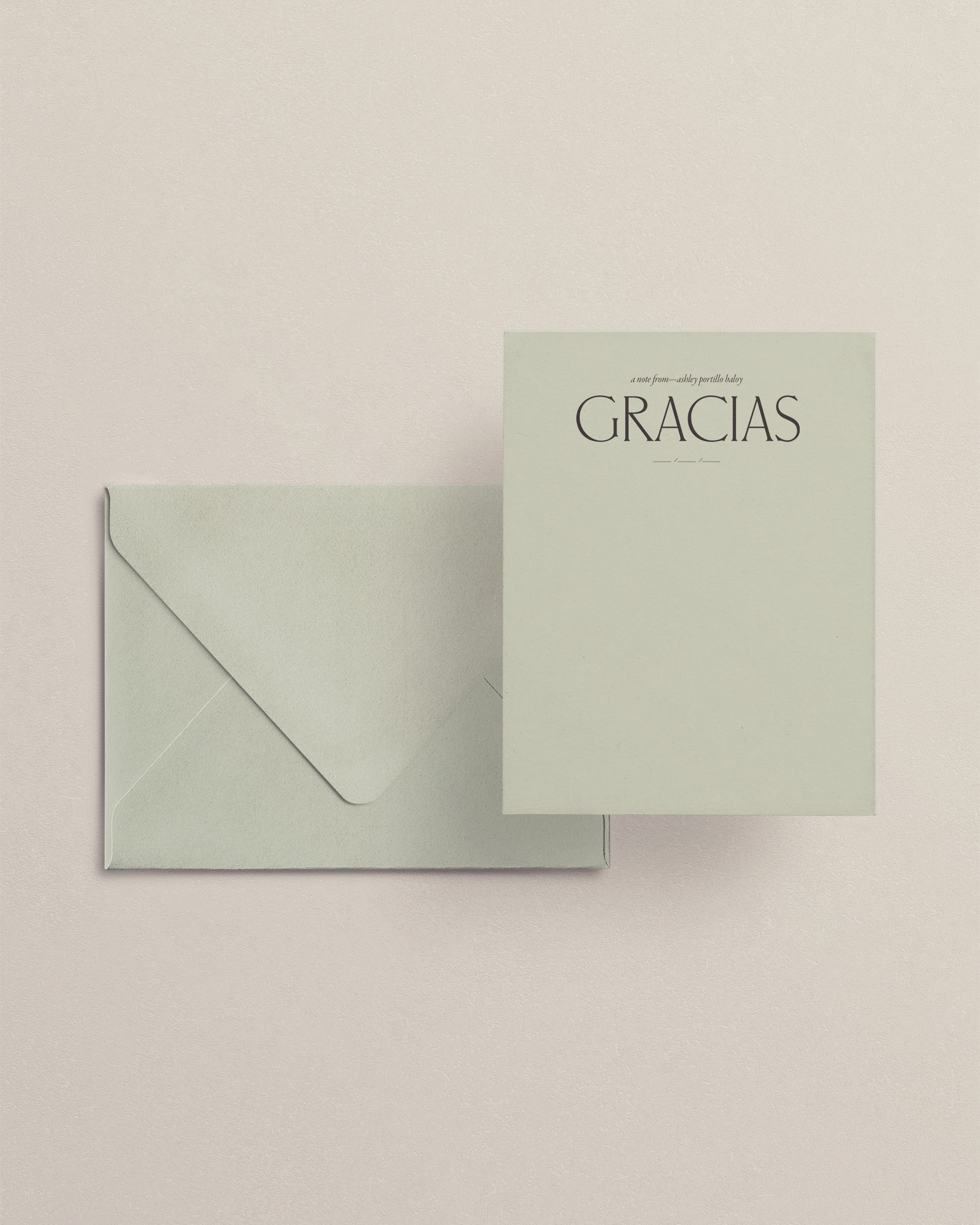 Personalized Gracias Thank You Card Spanish Notecard Minimal | Etsy