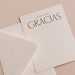 Personalized Gracias Thank You Card Spanish Notecard Minimal - Etsy