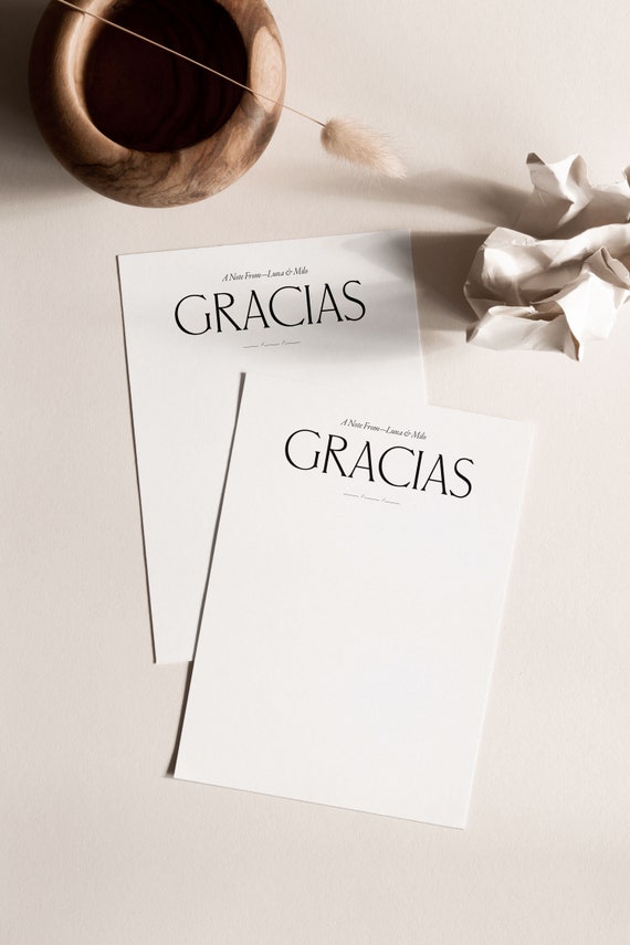 Notas De Gracias En Espanol