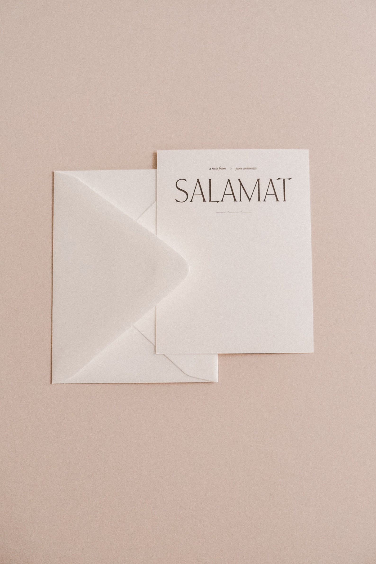 Personalized Salamat Thank You Card Tagalog Notecard Modern | Etsy