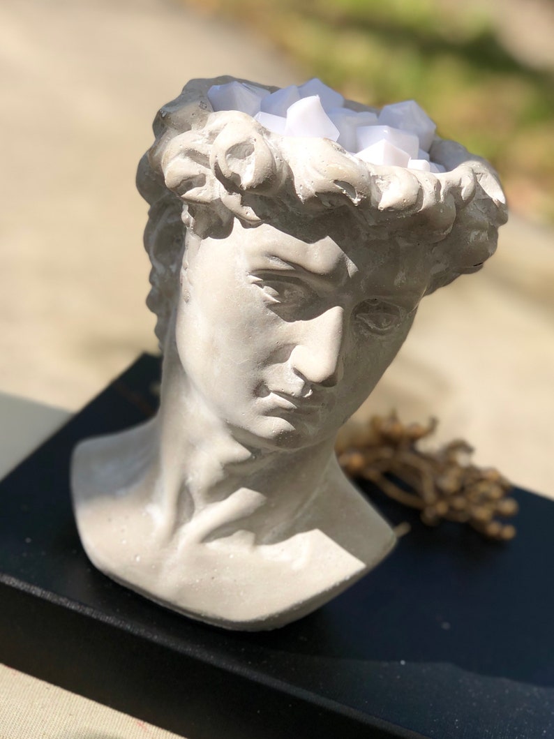 Concrete David Bust Concrete David Planter Antique David | Etsy