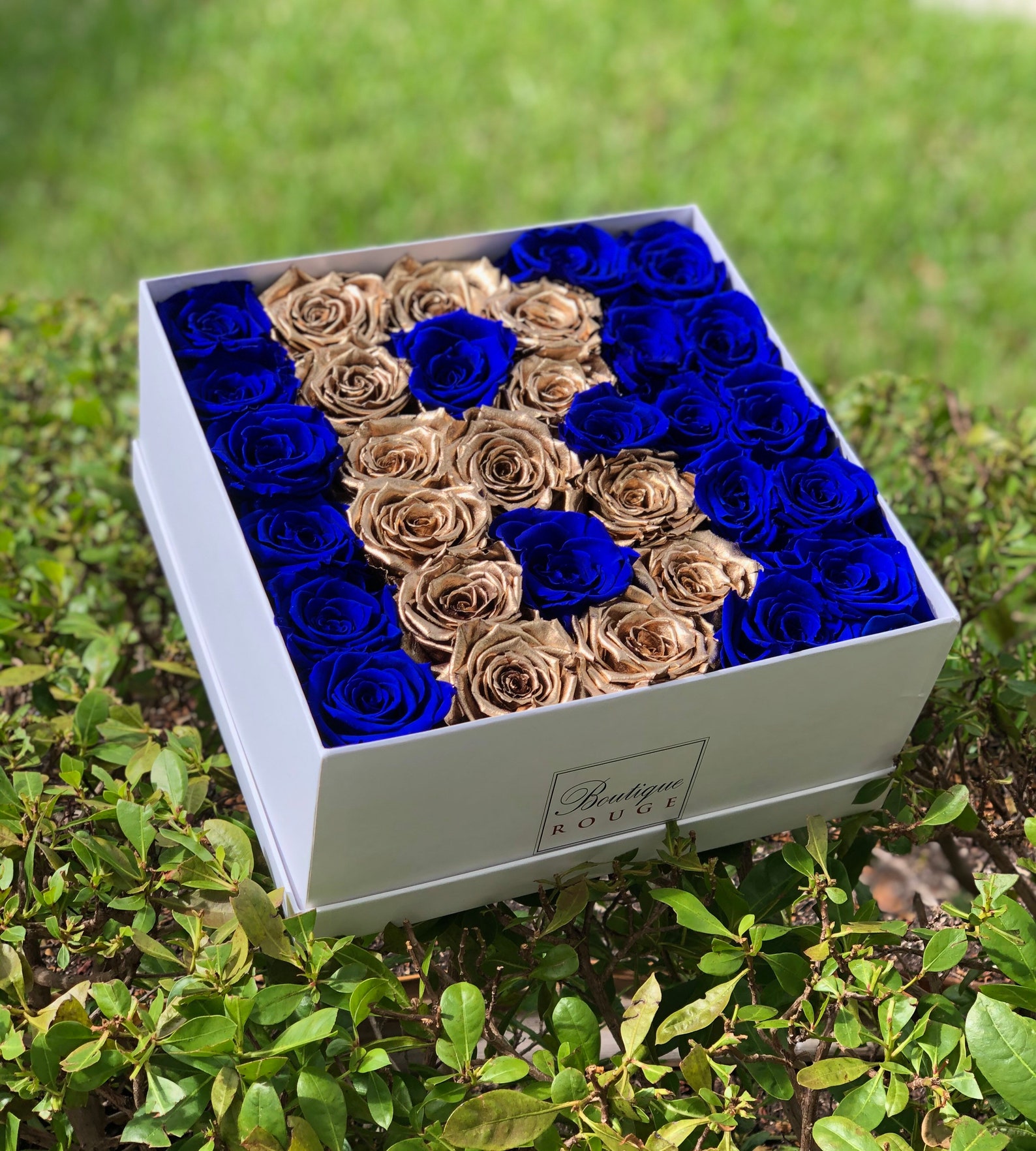 Letter Preserved Roses in a Box Initials With Eternity Roses - Etsy