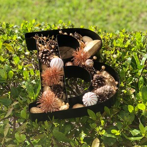 Decorative Metal Letters, Metal Black Letter, Floral Letters, Initial ...