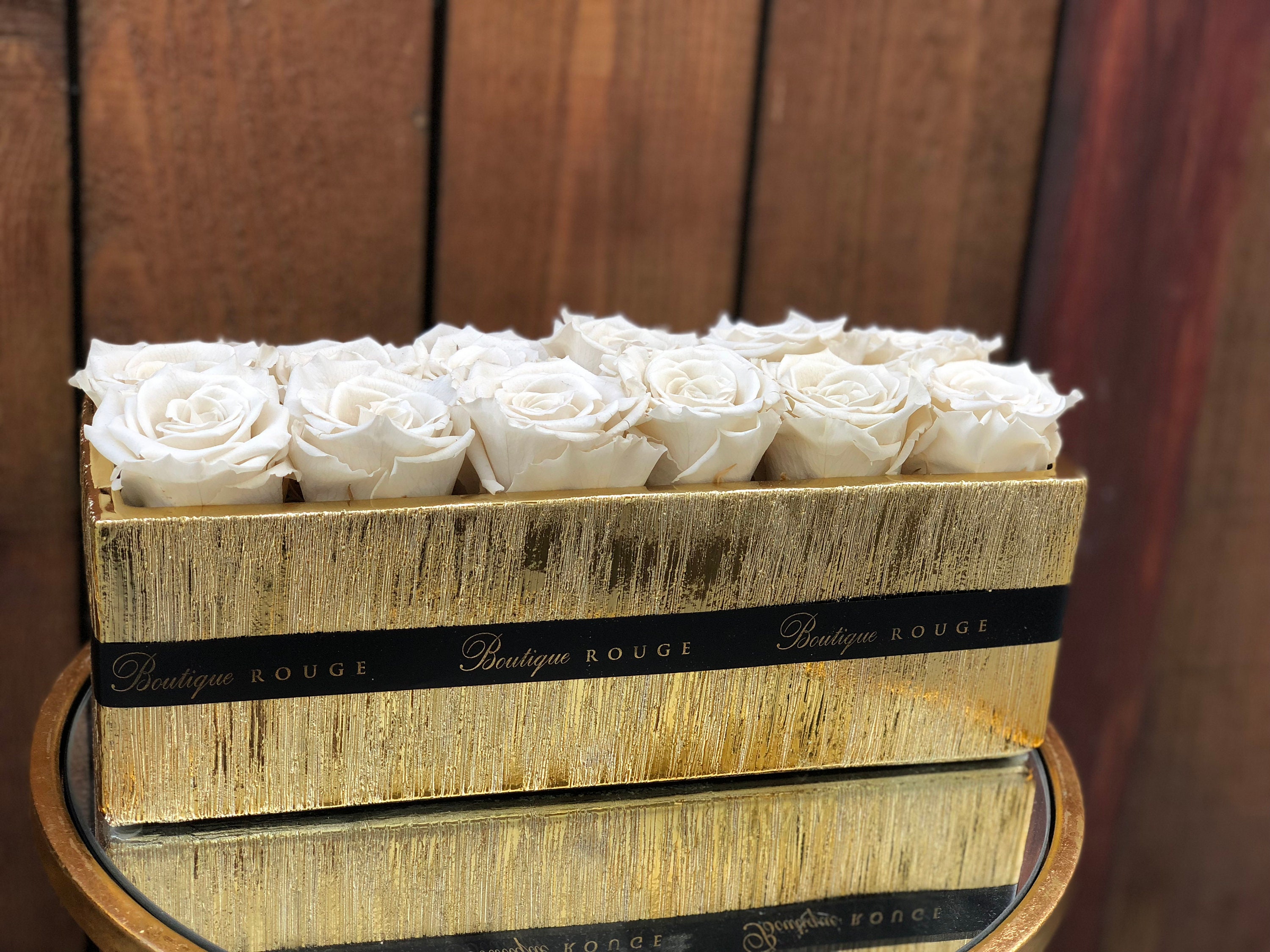 Gold Ceramic Centerpiece, Centerpiece With Preserved Roses,centerpiece ...