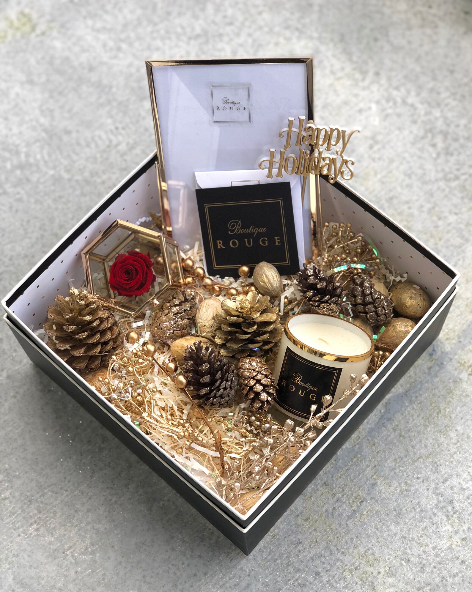 Curated Christmas Gift Box Handmade Holidays Gift Box Happy | Etsy