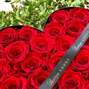 Heart Shape Box W Red Roses | Red Roses in a Box | Valentines Day Gifts ...