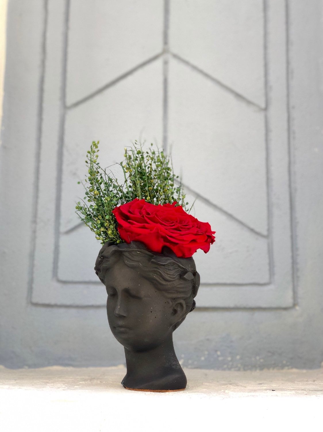 Greek Goddess Bust | Handmade Venus Planter | Outside Planter ...