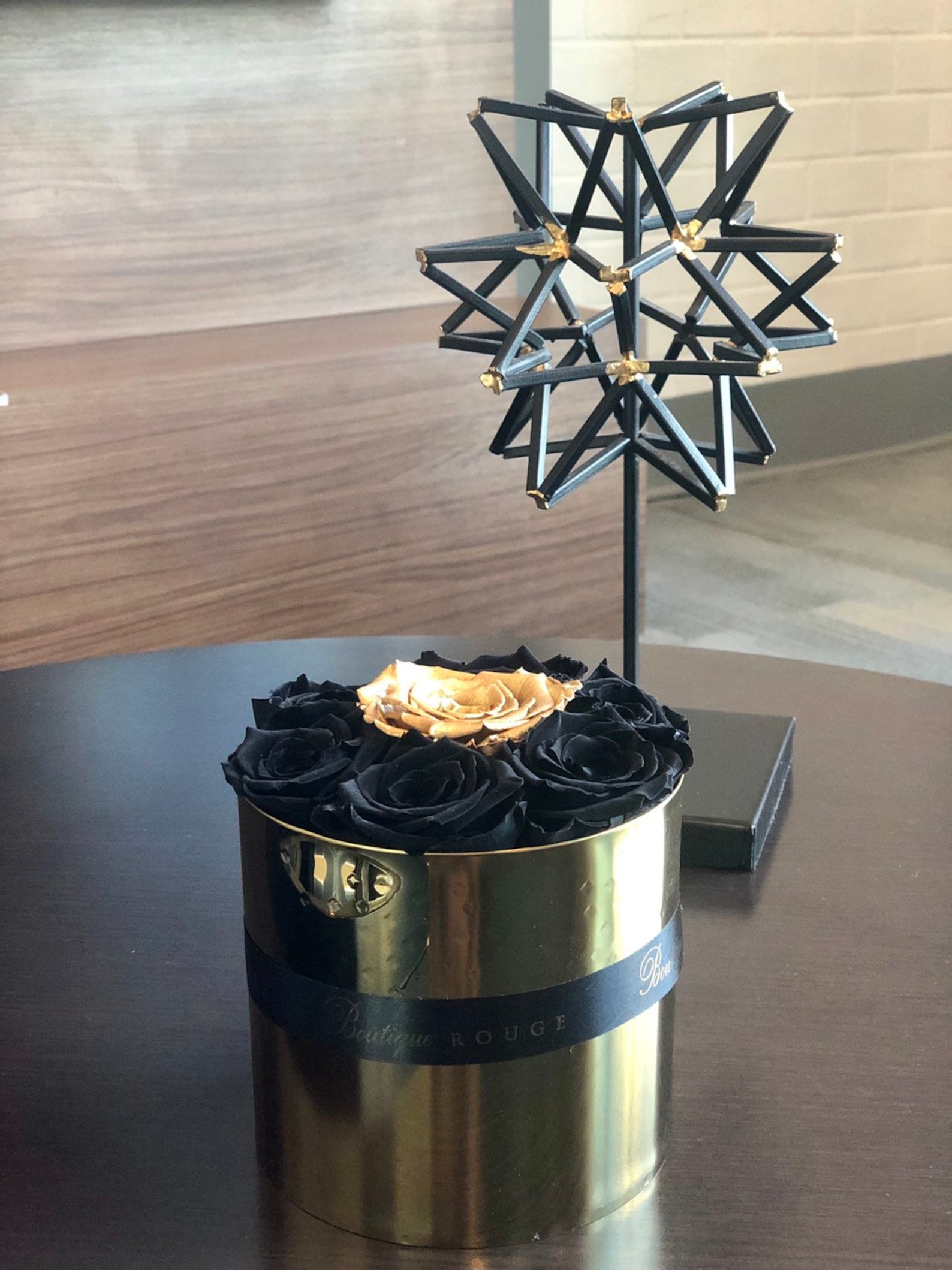 Gold Globe Centerpiece,round Metal Centerpiece, Cylinder Gold Vase With ...