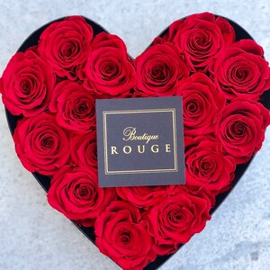 Heart Shape Box W Red Roses | Red Roses in a Box | Valentines Day Gifts ...