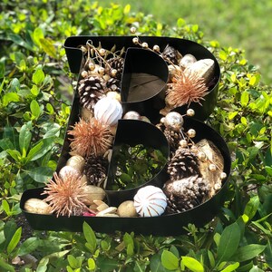 Decorative Metal Letters, Metal Black Letter, Floral Letters, Initial ...