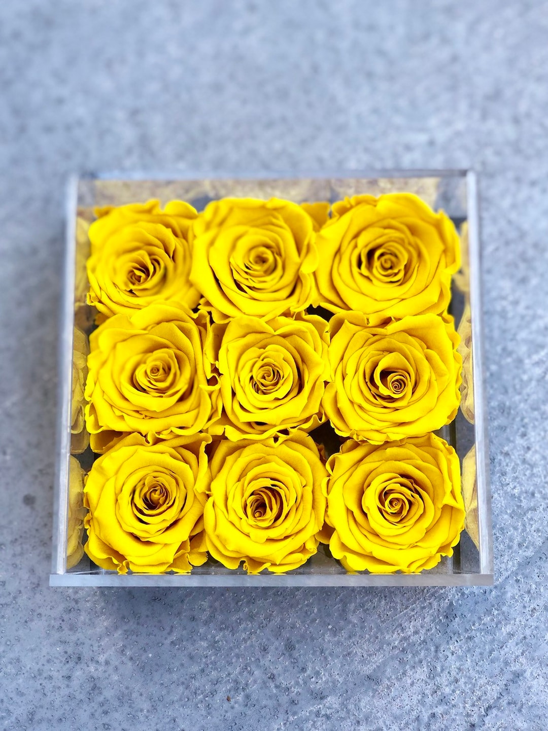 Premium Acrylic Box With Luxury Roses | Roses in a Box | Preserved ...