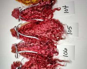 Extreme Length Masham Wool Locks, Hand-dyed, 11-12 Inch, Felting ...