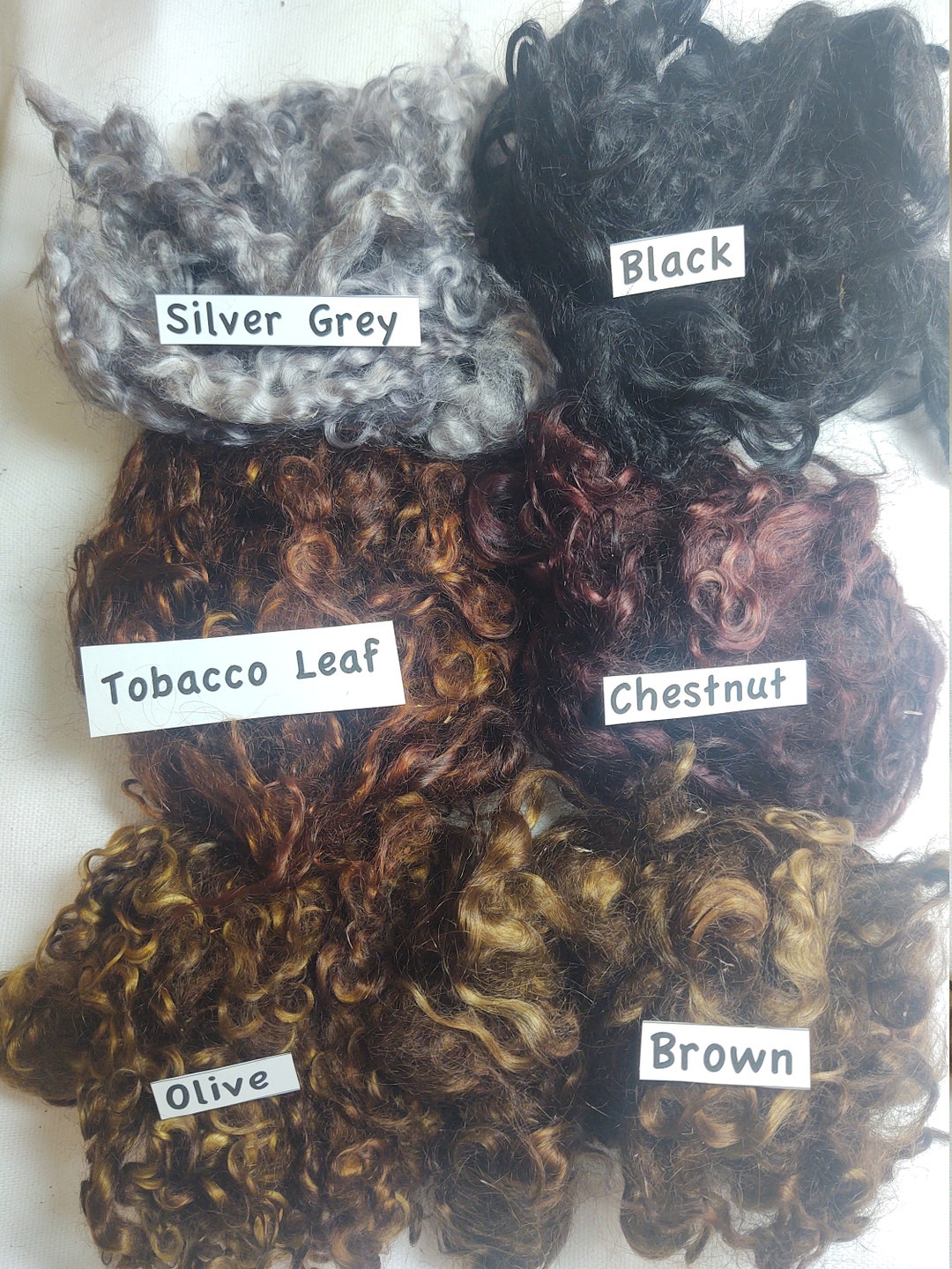Hand Dyed Mohair Locks Spinning, Weaving, Felting Doll Hair, Felting - Etsy