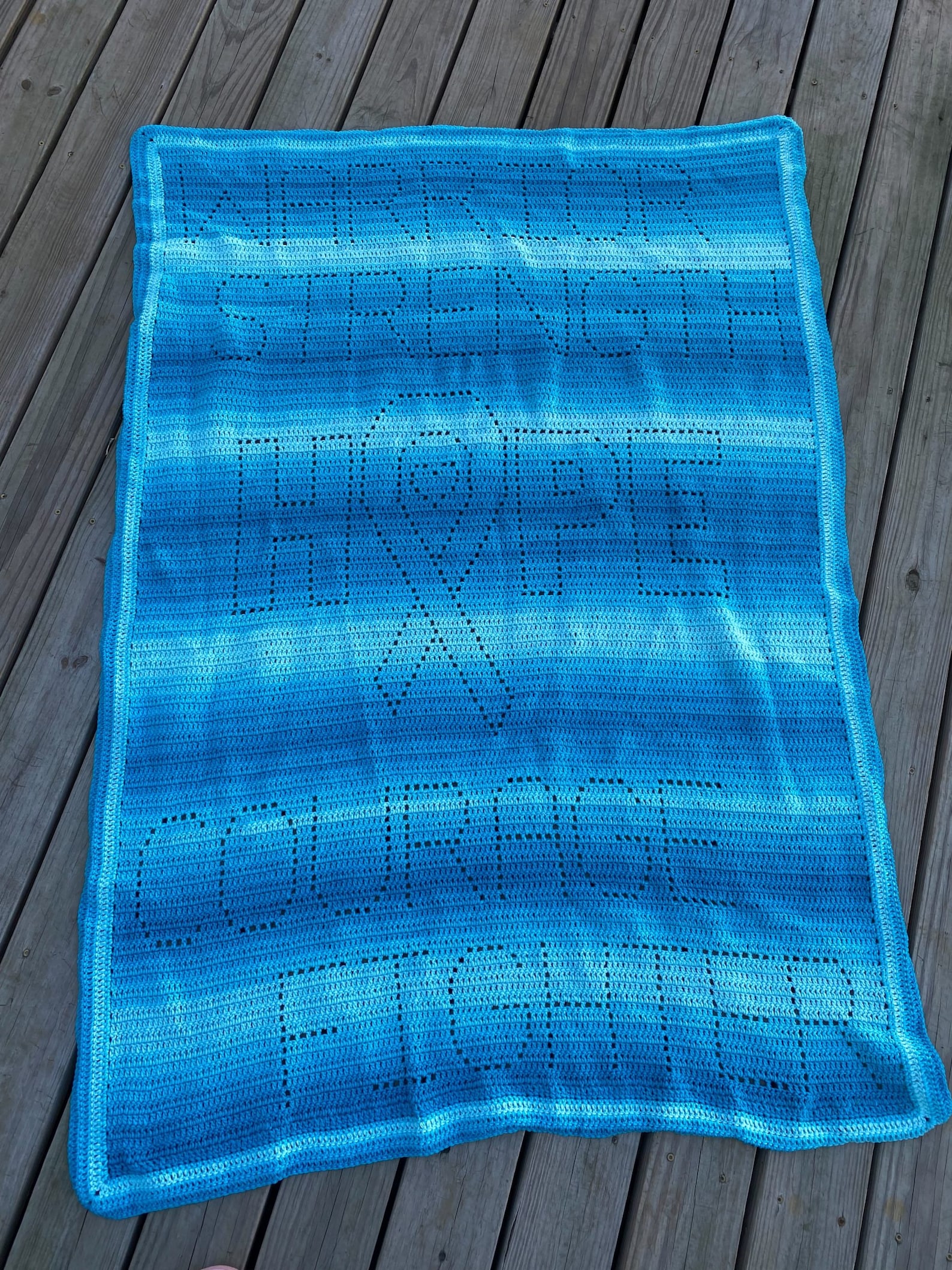 Crochet HOPE Blanket Cancer Awareness Blanket - Etsy