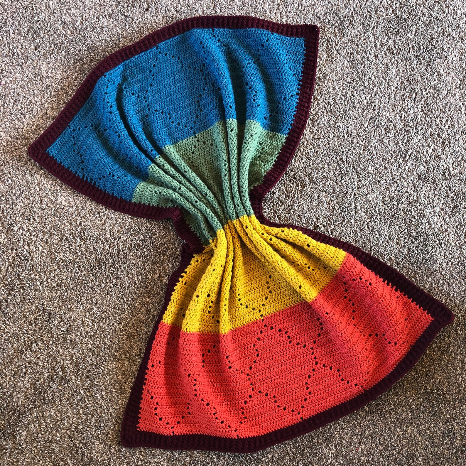 Crochet Moroccan Tile Blanket Pattern Moroccan Mosaic Filet - Etsy