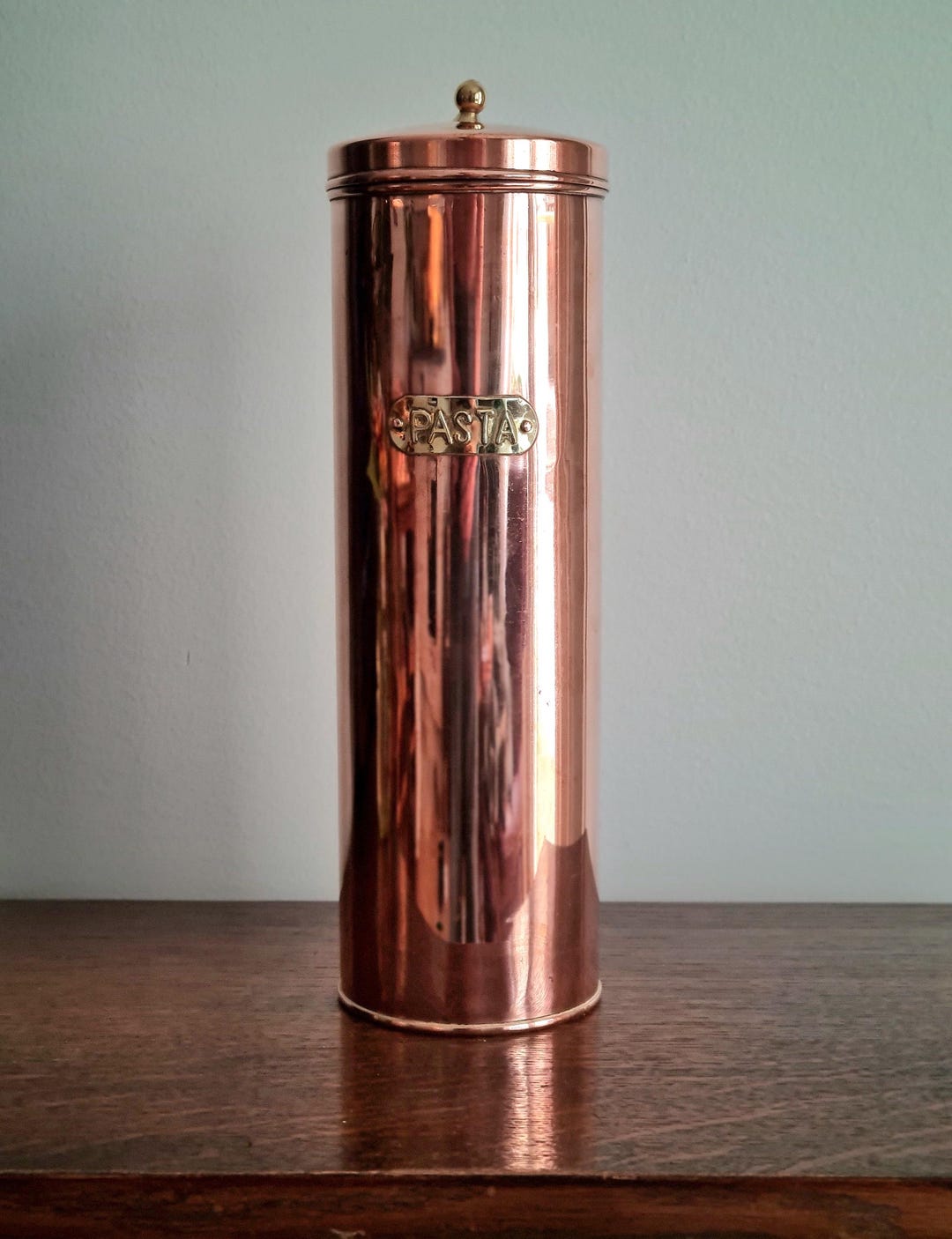 Vintage Copper Pasta Container, Hand-craftmanshipped Kitchenware - Etsy