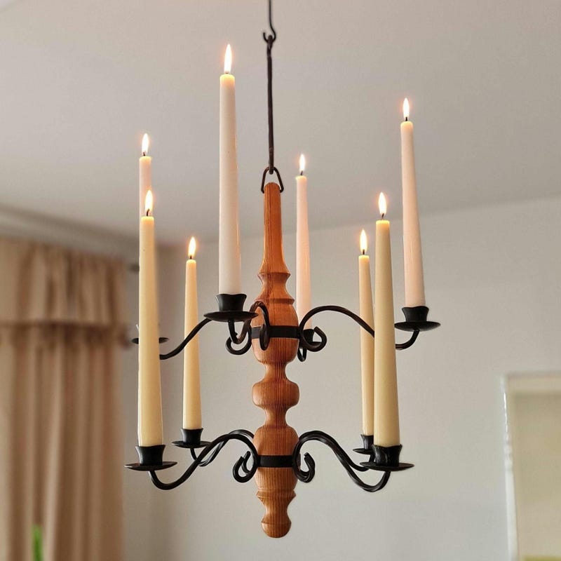 Candle Chandelier - Etsy
