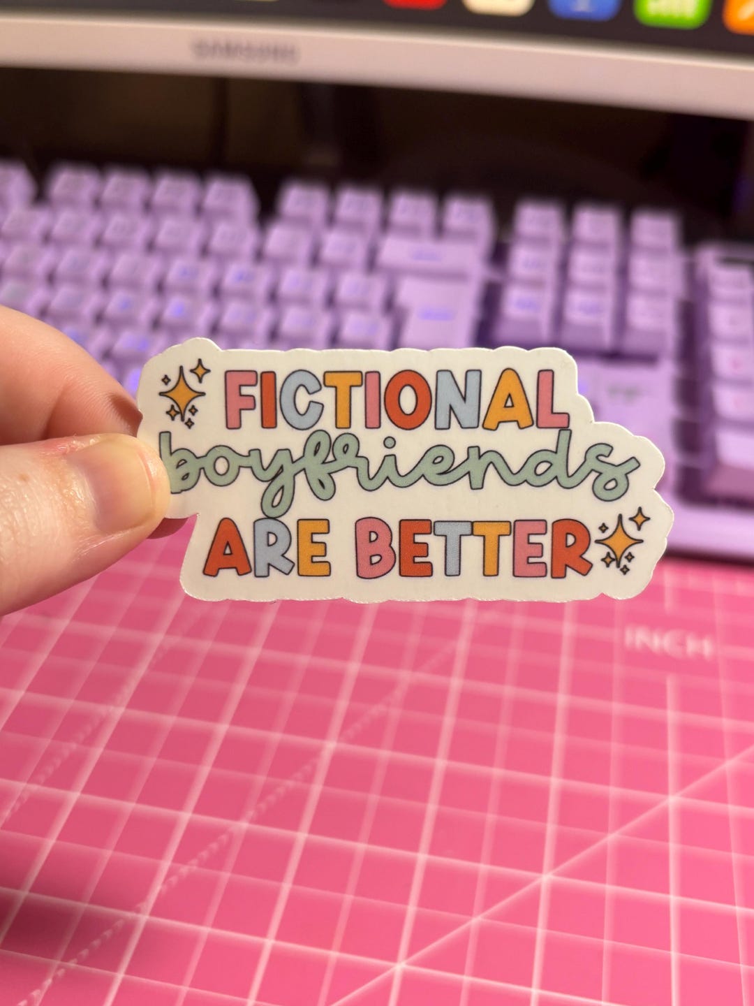 Fictional Boyfriends Are Better Sticker , Bookish Sticker , Kindle ...