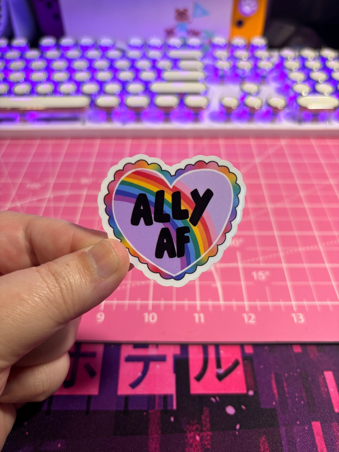 Ally AF Sticker , Ally AF Pride Sticker , Pride Sticker , Rainbow Pride ...