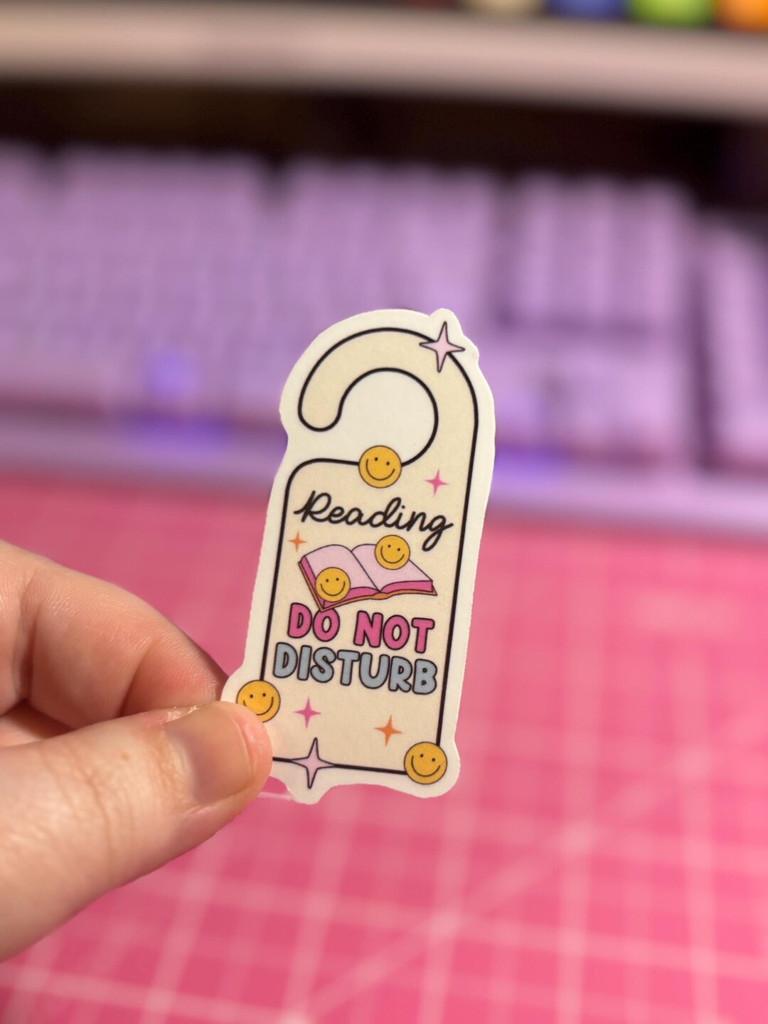Reading Do Not Disturb Sticker , Bookish Sticker , Reading Sticker ...