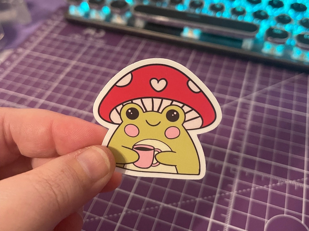 Cute Frog Sticker , Kawaii Sticker , Froggo Sticker , Frog Sticker Cute ...