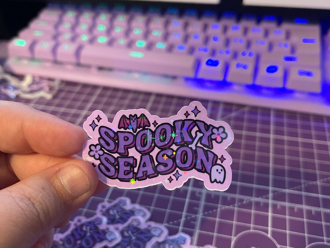 Holographic Spooky Season Sticker , Spooky Season Sticker , Spooky ...