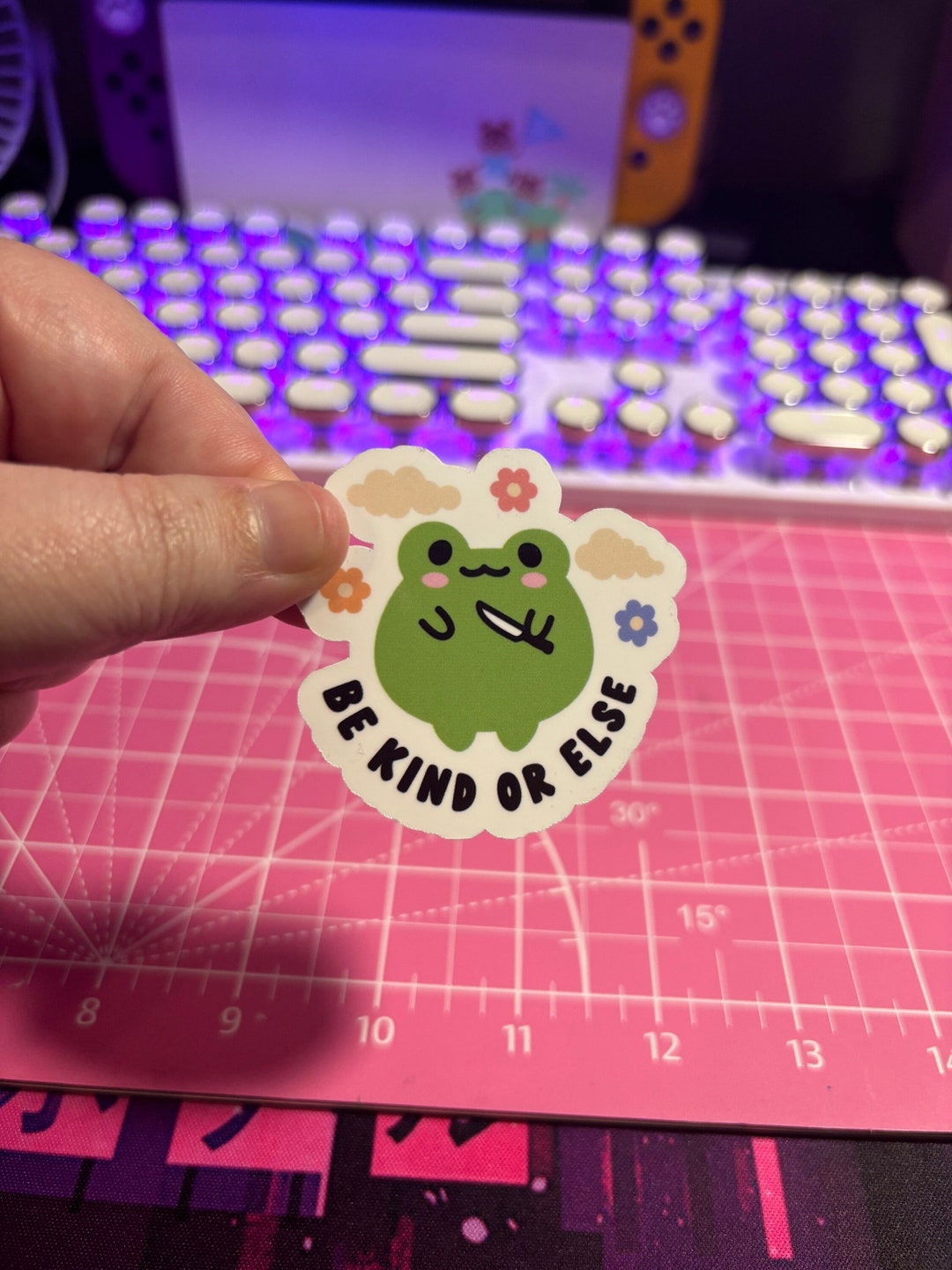Be Kind or Else Sticker , Be Kind Sticker , Frog Sticker , Frog Lover ...