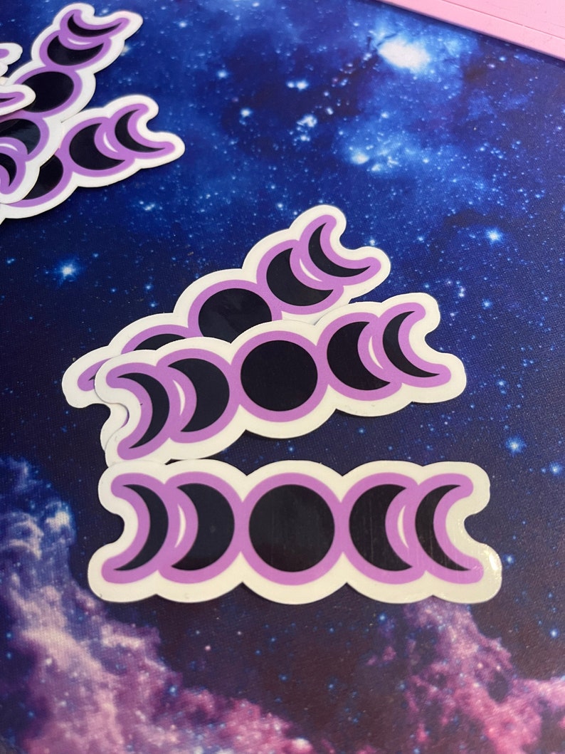 Moon Phases Sticker Moon Sticker Celestial Sticker - Etsy