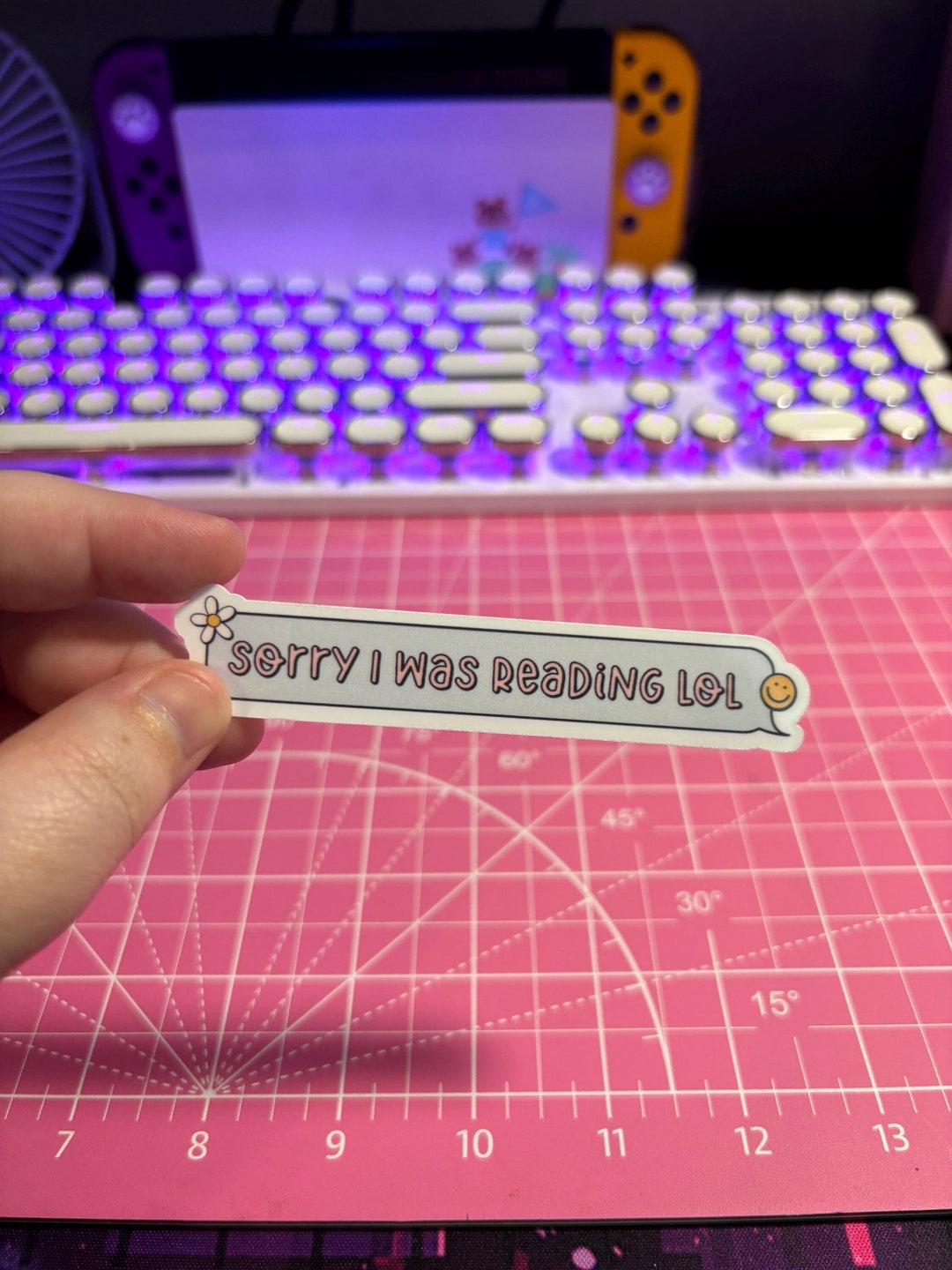 Sorry I Was Reading LOL Sticker , Reading Sticker , Bookish Sticker ...
