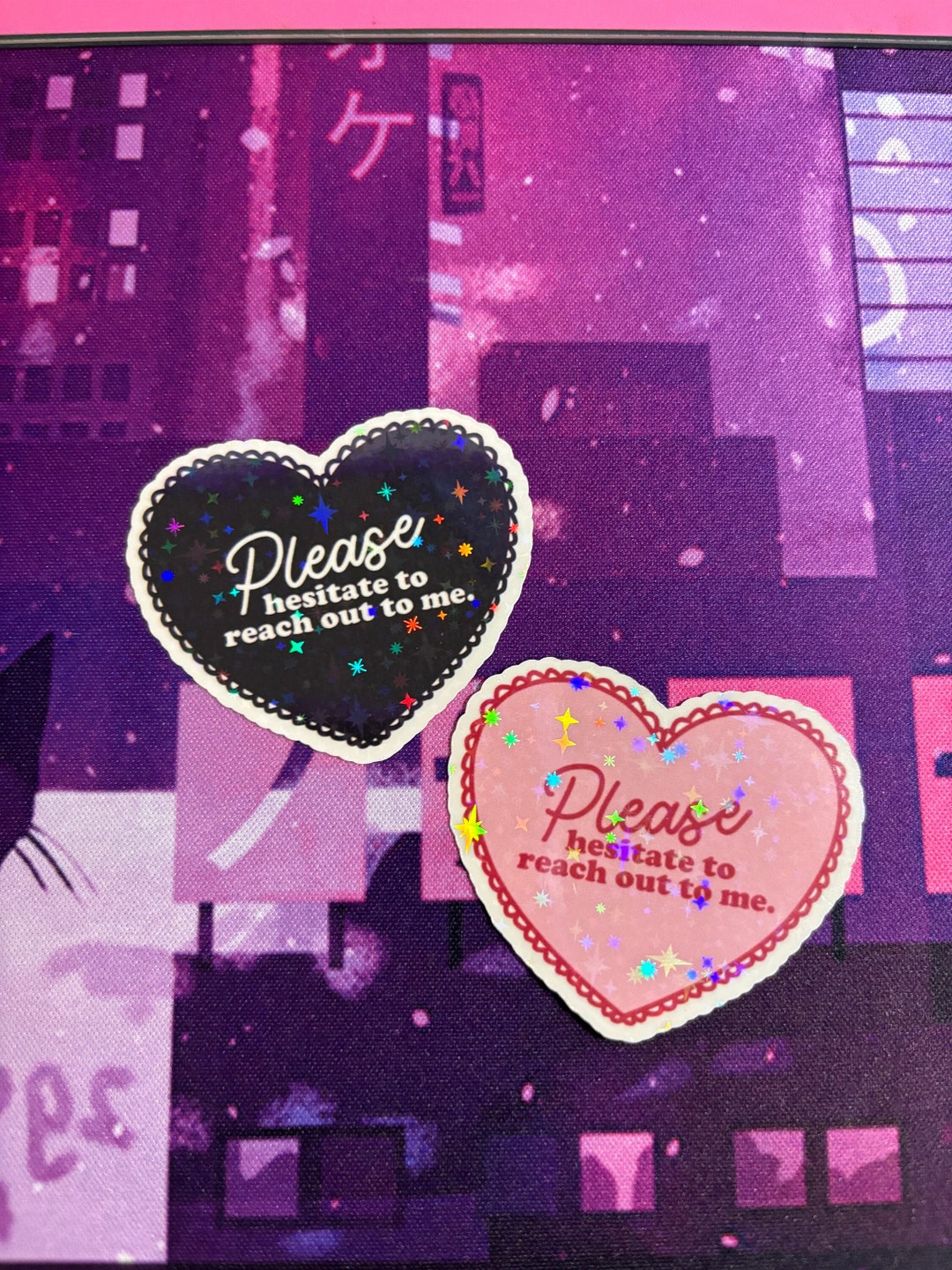 Please Hesitate to Reach Out Sticker , Sarcastic Sticker , Mental ...