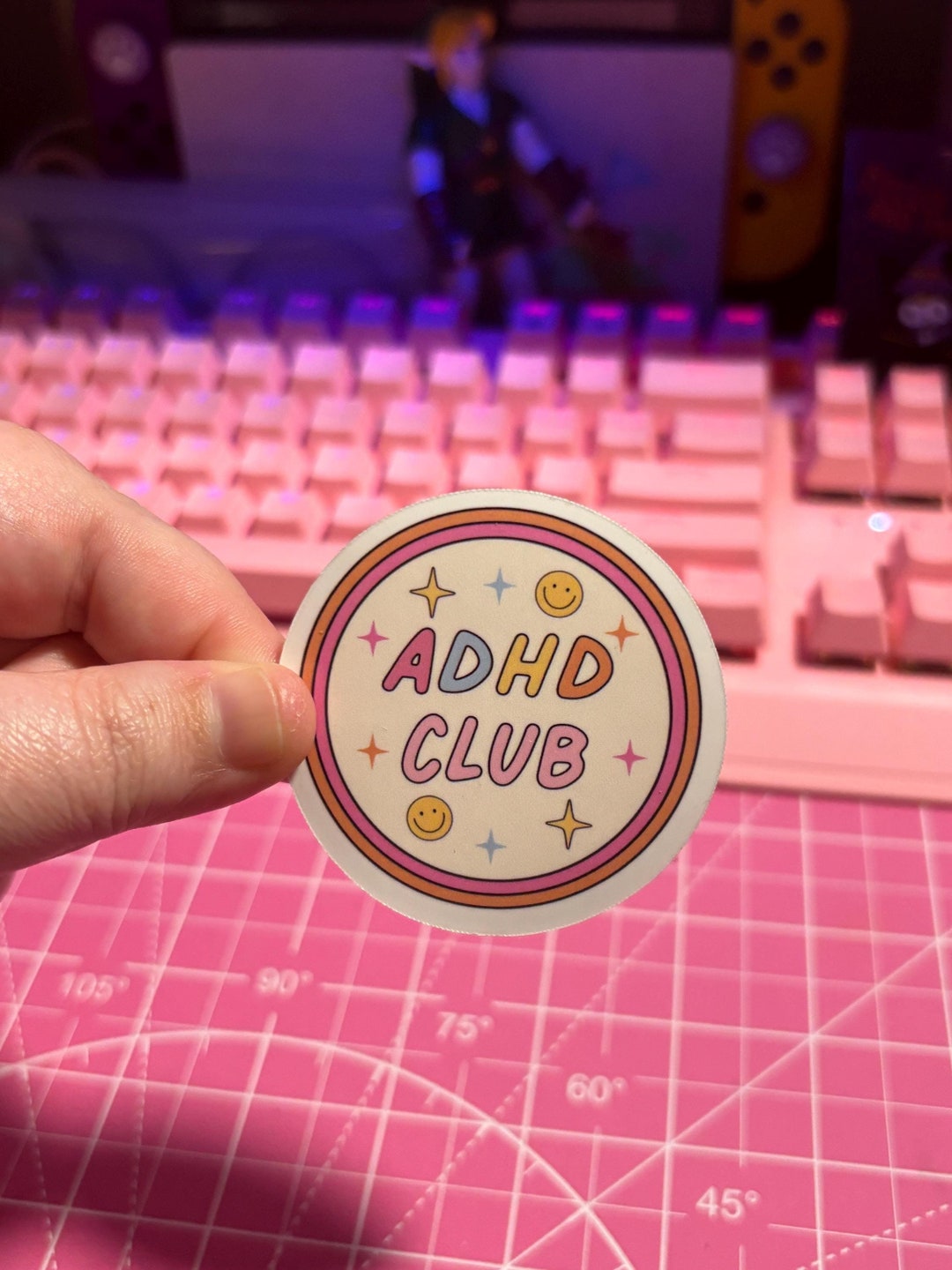 ADHD Club Sticker , ADHD Sticker , Mental Health Sticker ...