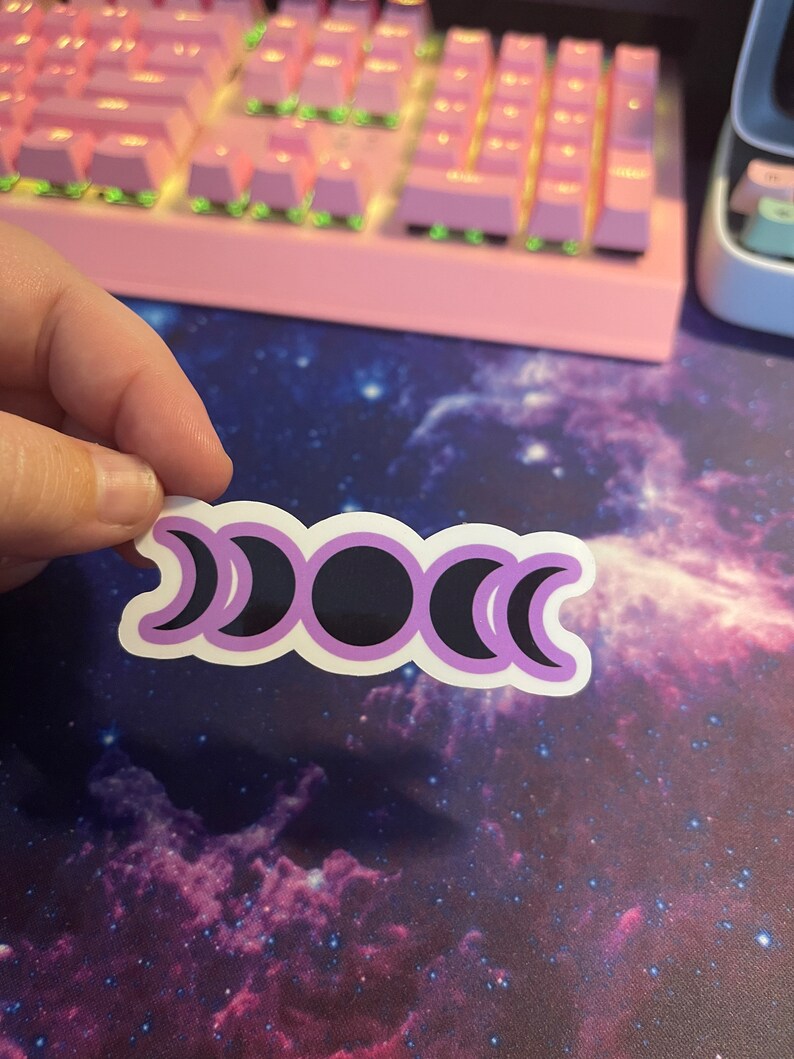 Moon Phases Sticker Moon Sticker Celestial Sticker - Etsy