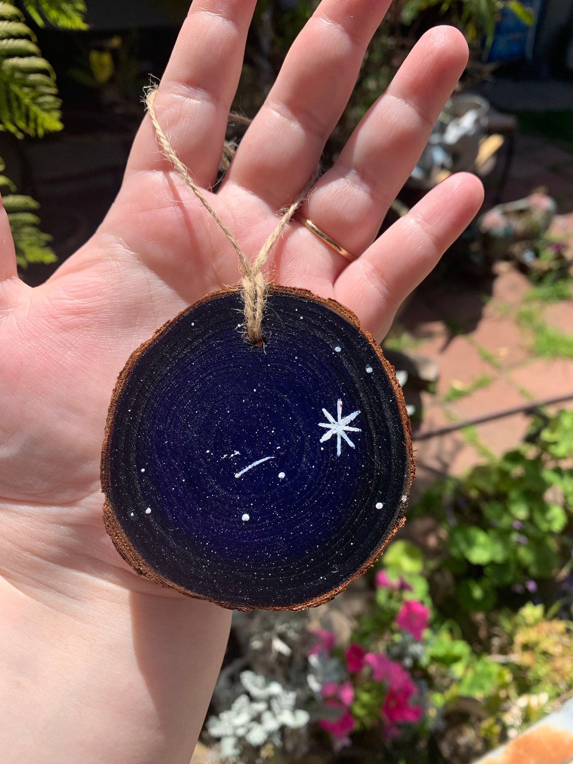 Celestial Galaxy Wood Ornament Cosmic Wood Ornament Cosmic | Etsy
