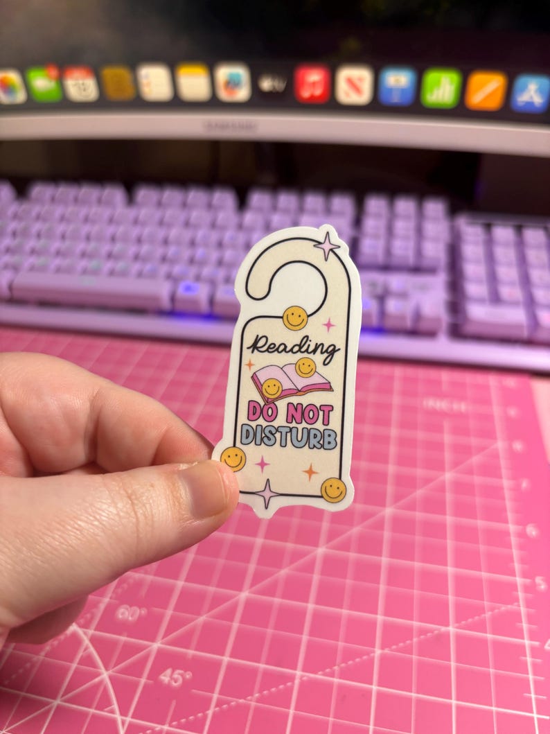 Reading Do Not Disturb Sticker , Bookish Sticker , Reading Sticker ...