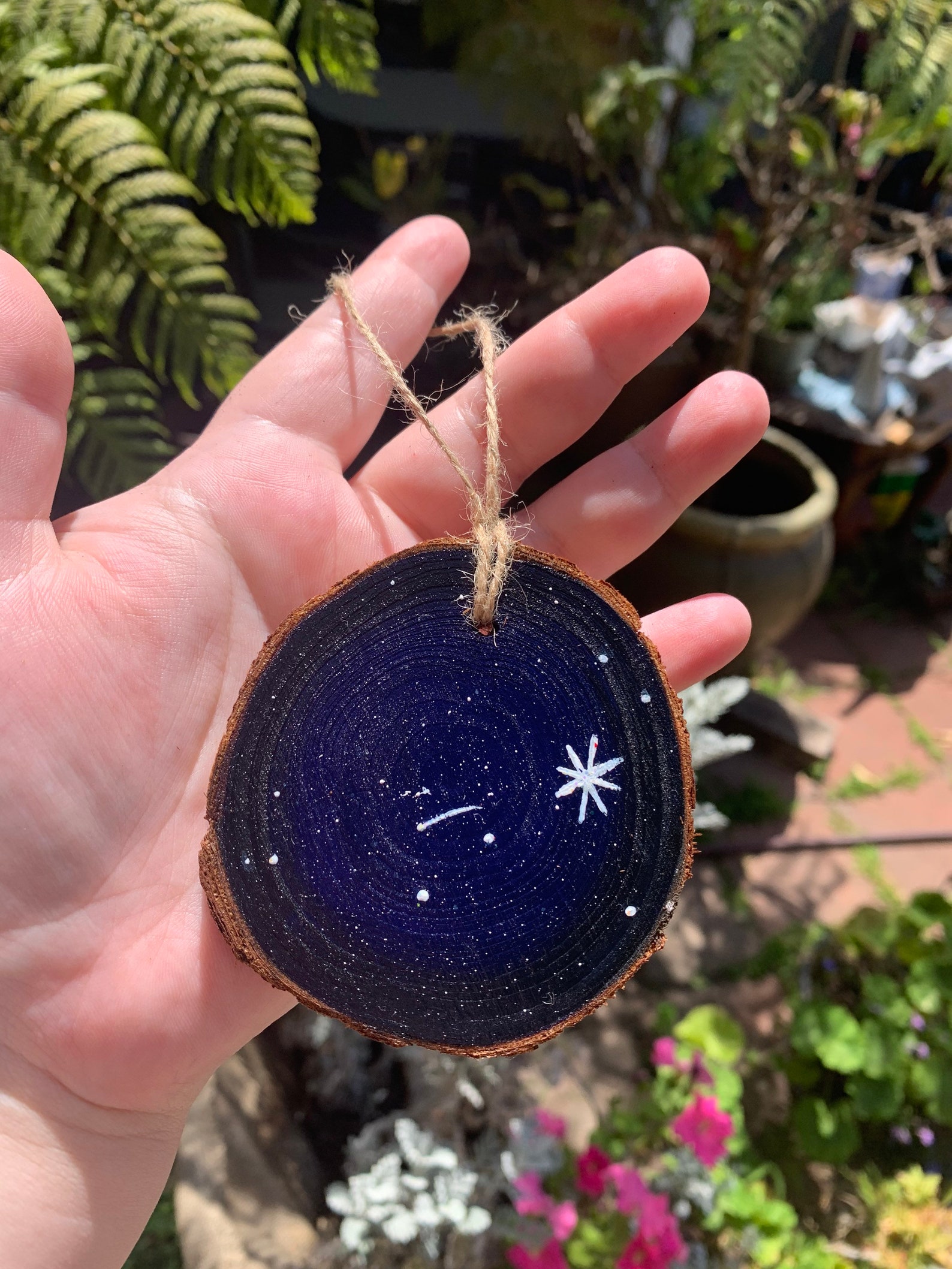 Celestial Galaxy Wood Ornament Cosmic Wood Ornament Cosmic - Etsy