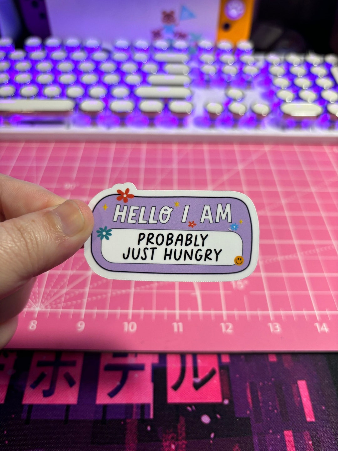 Hello I Am Probably Just Hungry Sticker , Hangry Sticker , Im Hungry ...